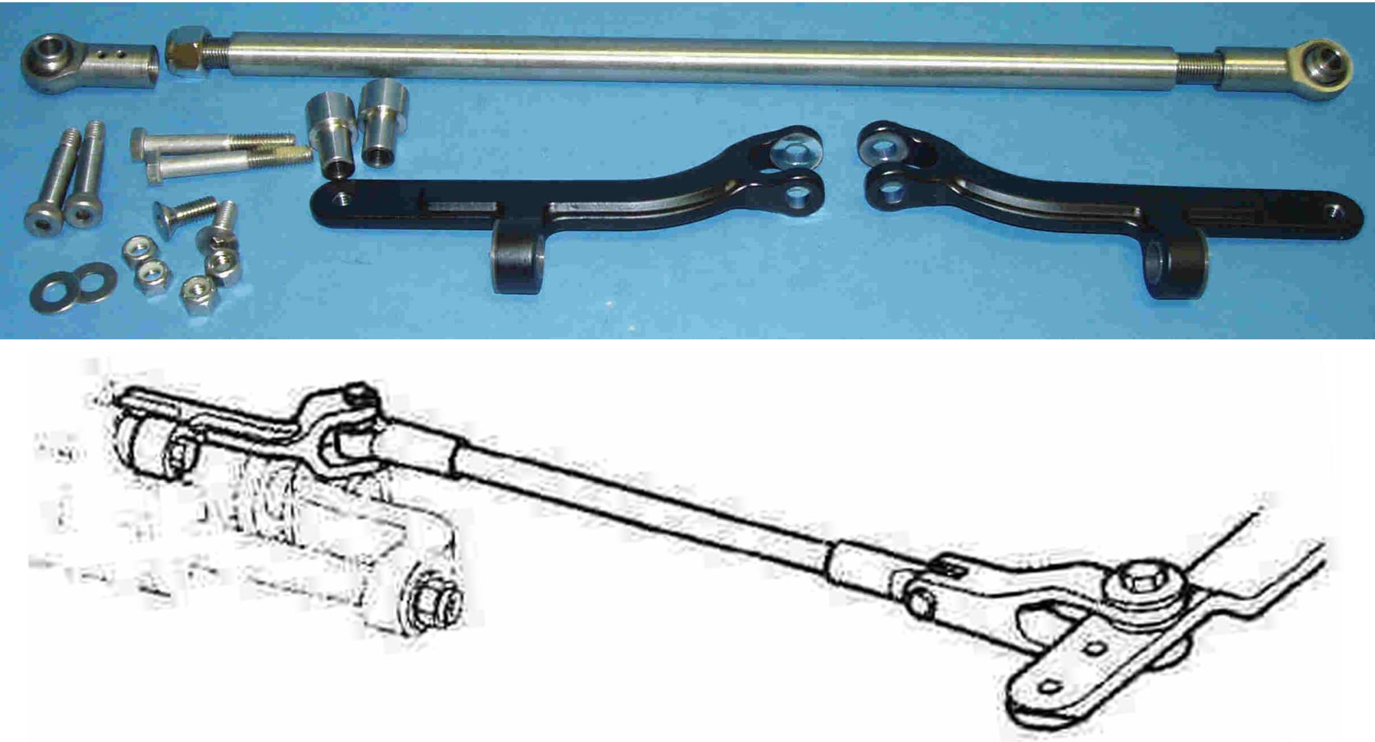 Purchase Teleflex HO6001 Seastar Hydraulic Steering Tie Bar Kit 8659 in ...