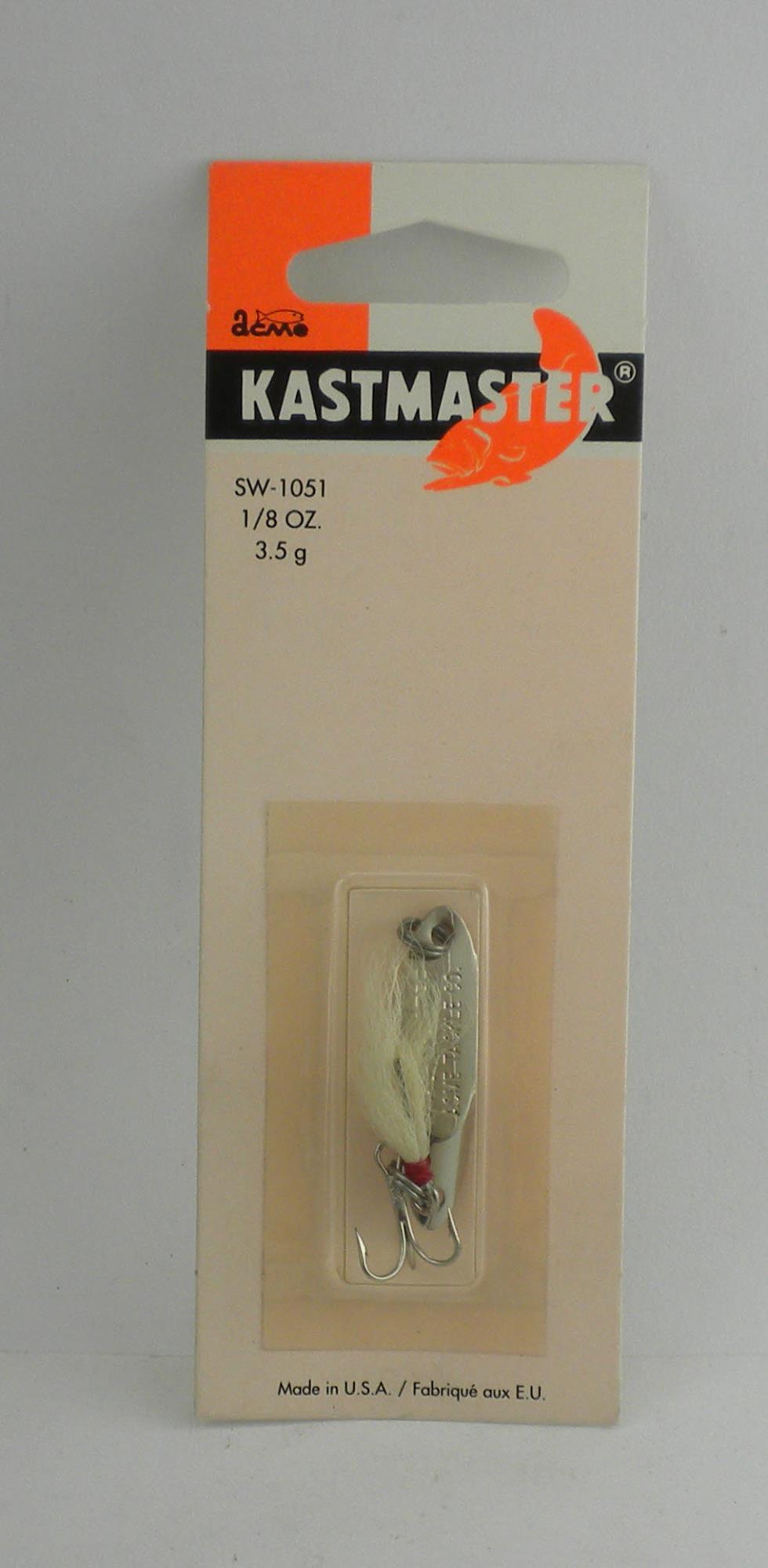 Acme SW1051 1/8 Oz Kastmaster Spoon Chrome with White Bucktail ...