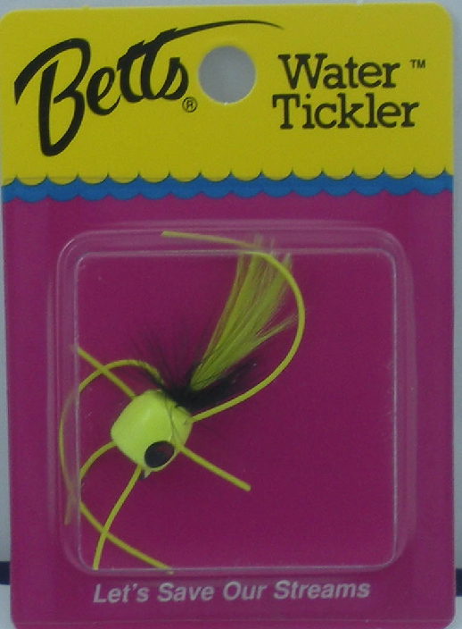 Betts 809-8-6 Water Tickler Bug Glo Head Bk Hackle Wh Streamer ...