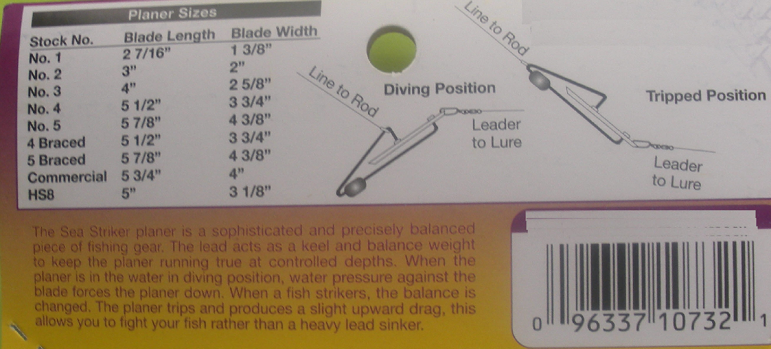 SEA STRIKER SSP3 PLANER 11663 | eBay