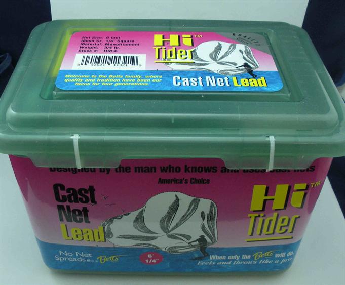 Betts HM6 Mono Cast Net Lead Weights 1/4" 6 ft Radius 42621113219| eBay