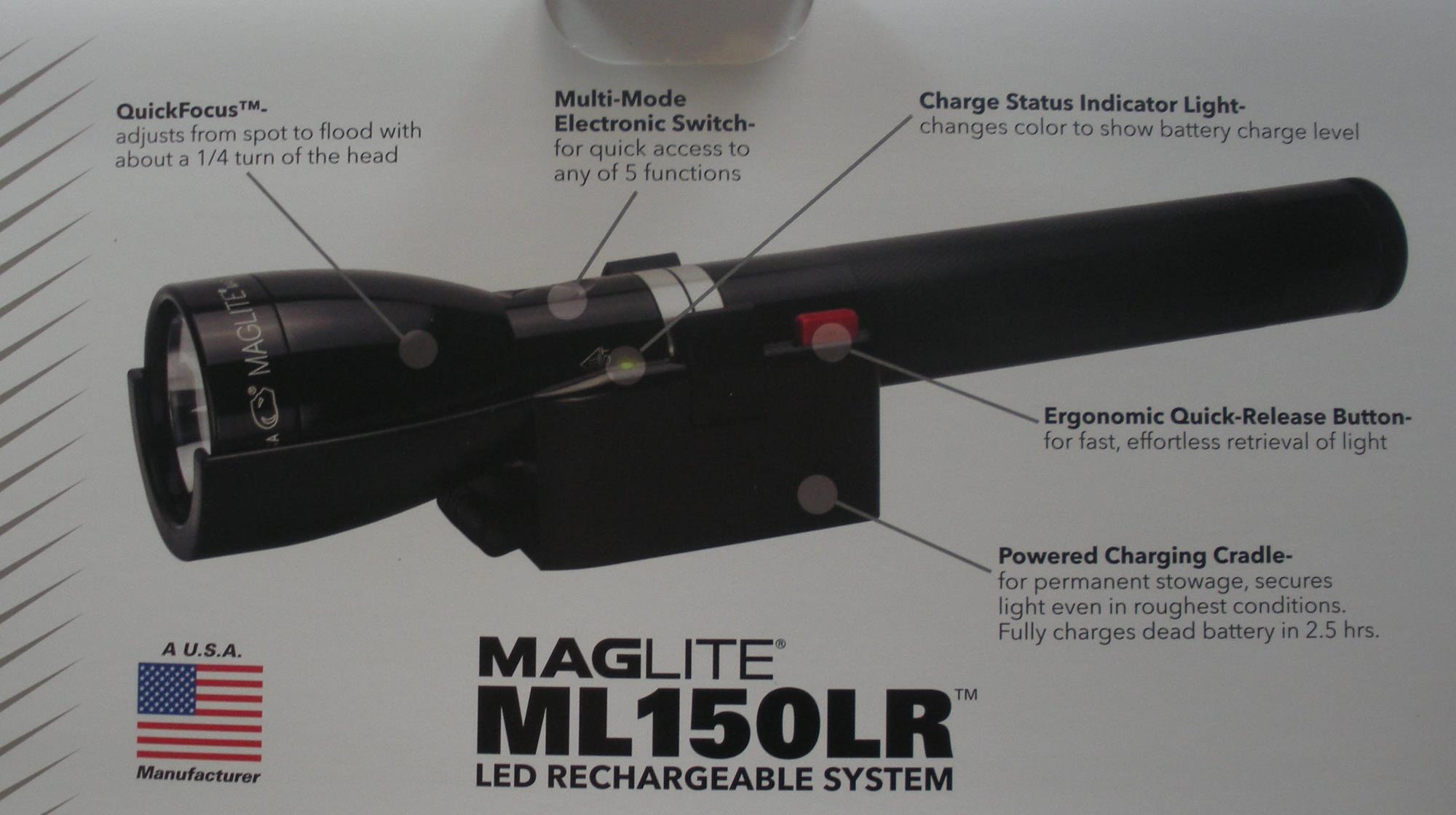 Mag Lite ML150LR2019 Rechargeable Led Light 38739850054 | eBay Australia