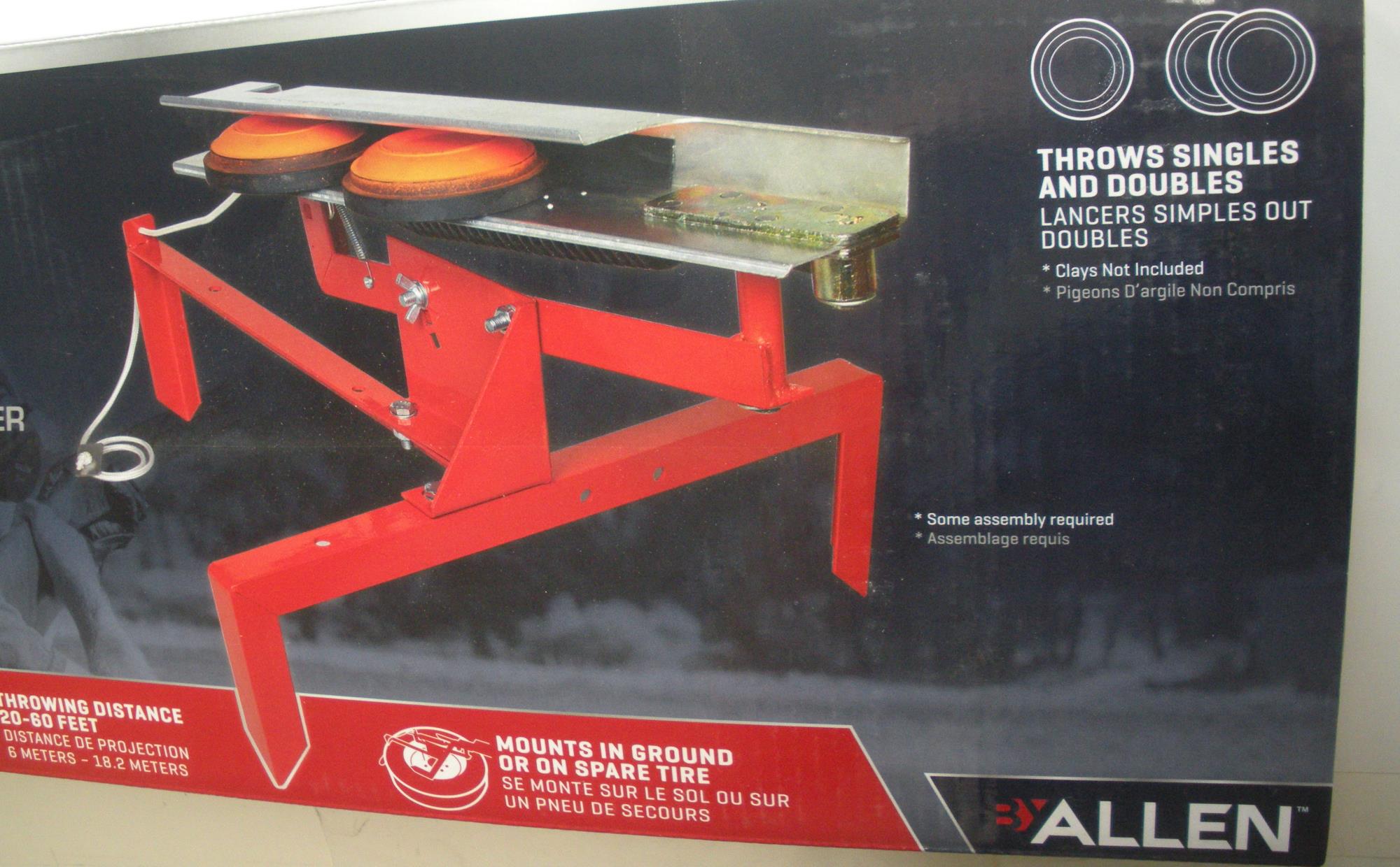 Allen 15236 Ez Aim Claymaster Sporting Clay Target Thrower w Pull Cord ...